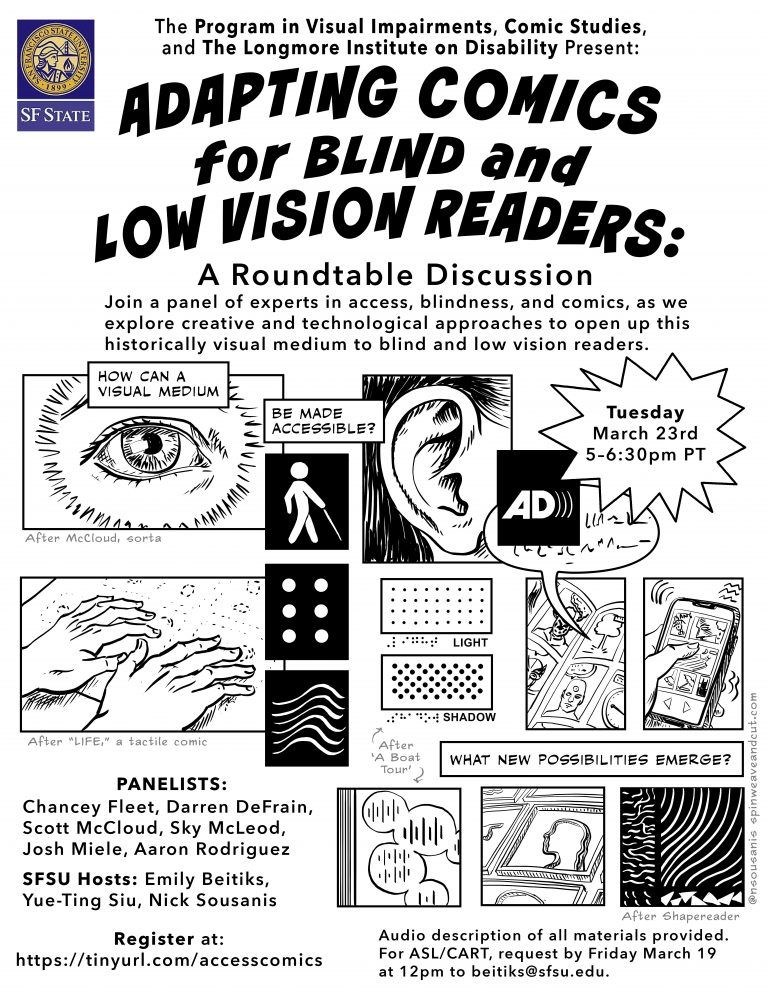 Blind Accessible Comics – Spin Weave and Cut