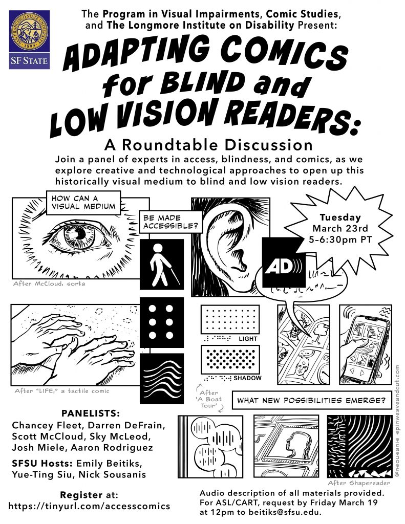 Blind Accessible Comics – Spin Weave and Cut